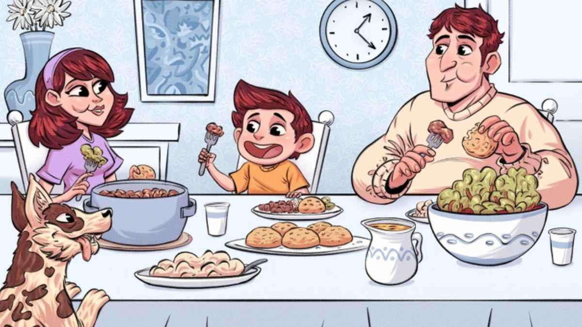 Picture Puzzle: Spot Two Hidden Faces In This Dinner Scene In 5 Seconds ...