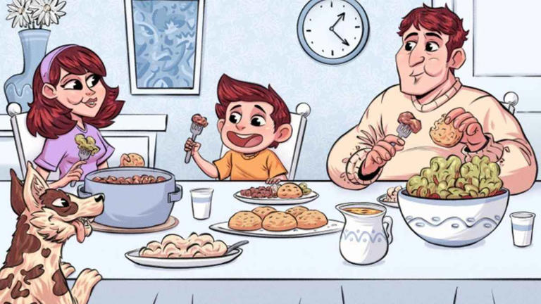 Picture Puzzle: Spot Two Hidden Faces In This Dinner Scene In 5 Seconds ...