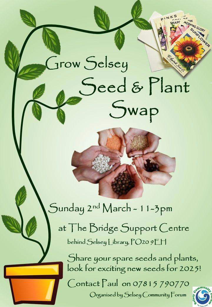 Selsey Seed Swap takes place on March 2