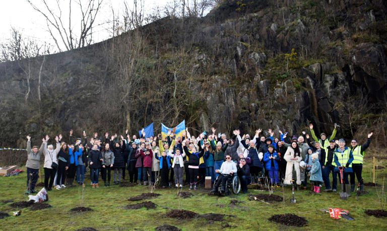 The Tree Planting and Memorial Garden Dedication in Stirling