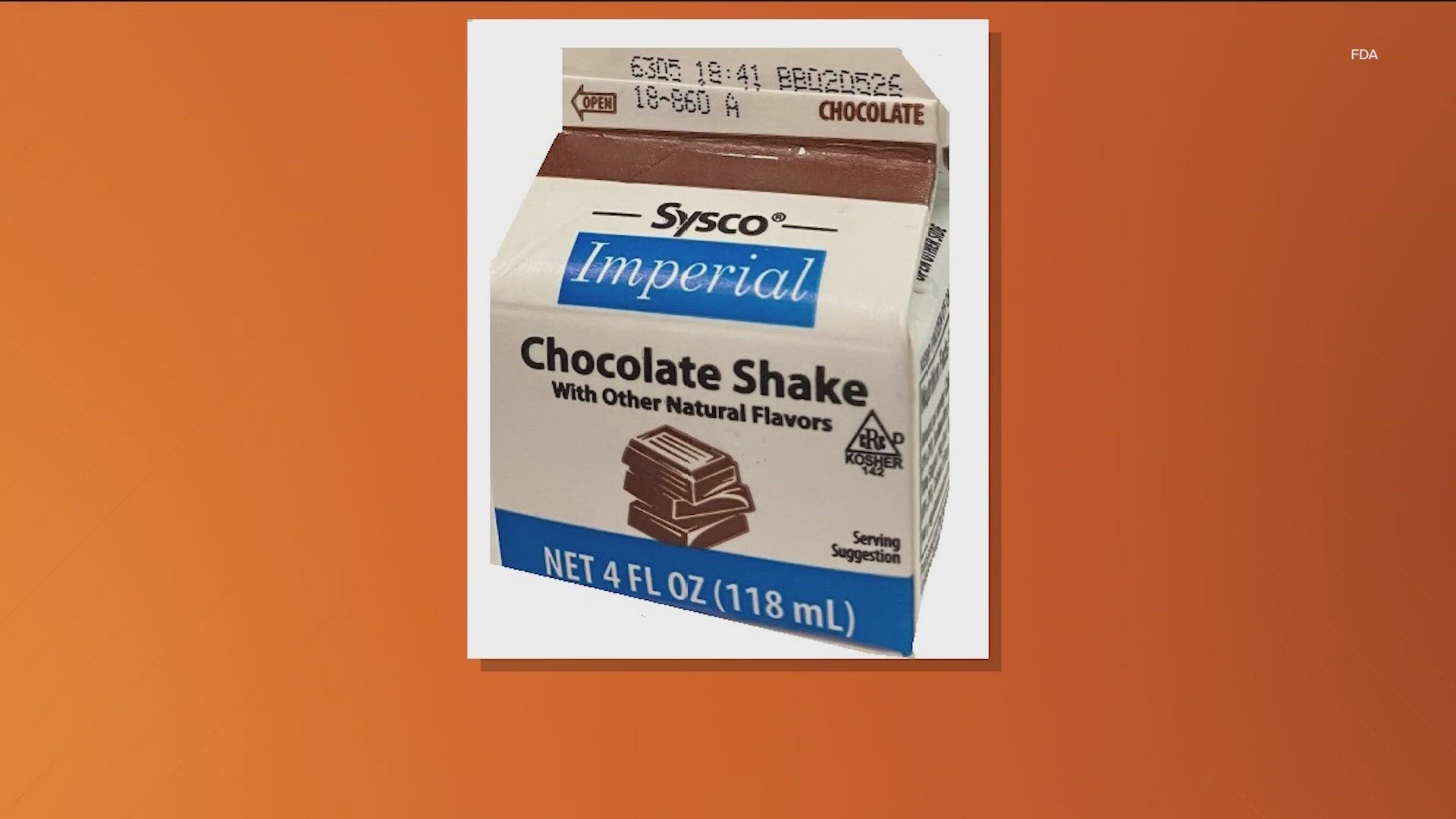 Recall issued for Sysco Imperial and Lions Ready-Care shakes sold in ...