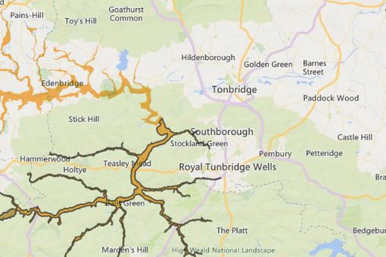 Seven flood alerts for Kent after heavy rain across county