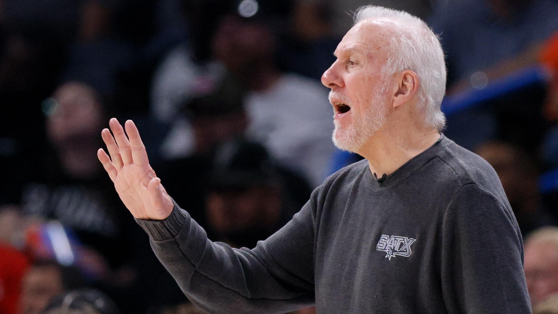 San Antonio Spurs coach Gregg Popovich to miss rest of 2024-2025 NBA season