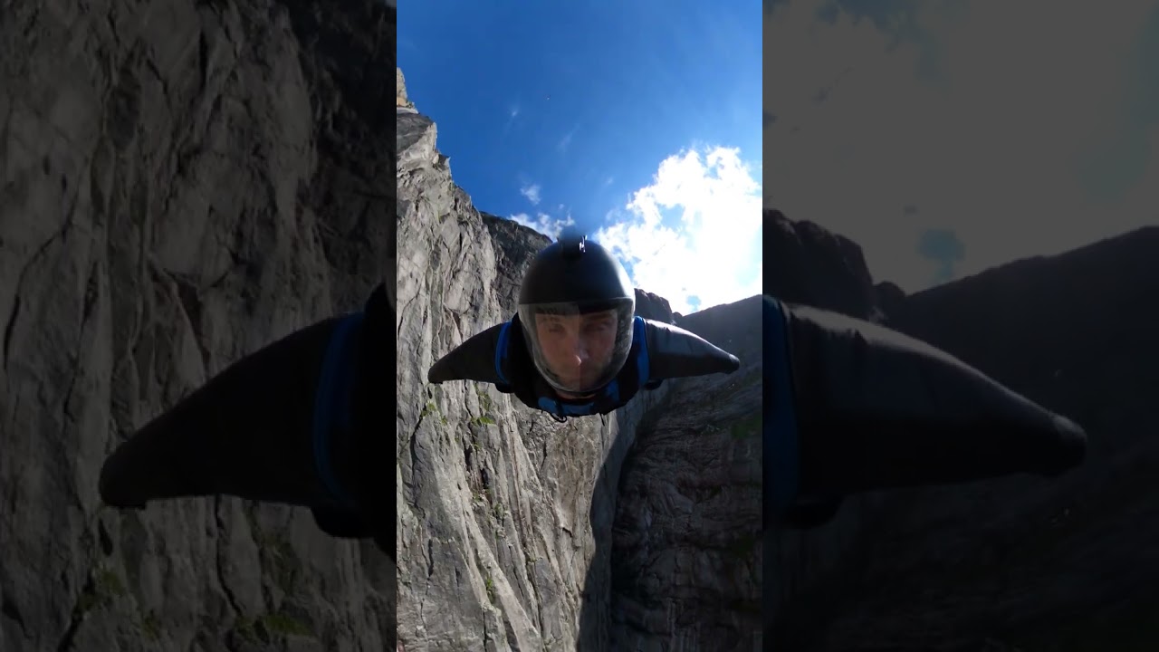 Epic Squirrel Suit BASE Jump in Norway