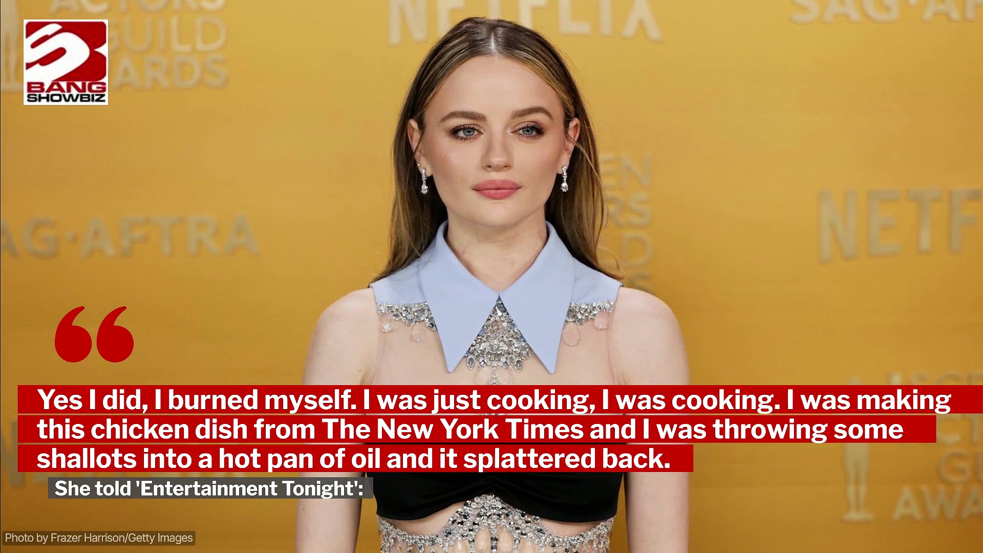 Joey King's chin is 'healing up nicely' after she suffered an ...