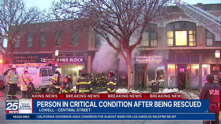 1 person critically injured in fire that damaged 3 Lowell businesses ...