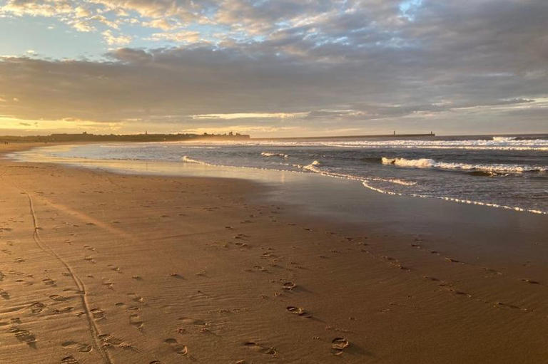The beach that's a 45-minute drive north from Middlesbrough that's ...