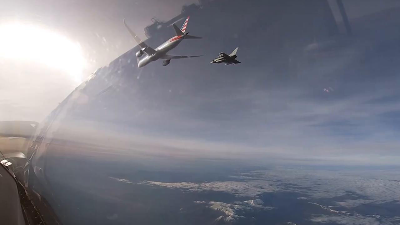 Italian fighter jets escort escort American Airlines plane amid ...