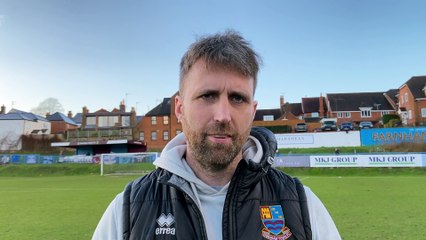 Farnham Town manager Paul Johnson post-Leatherhead