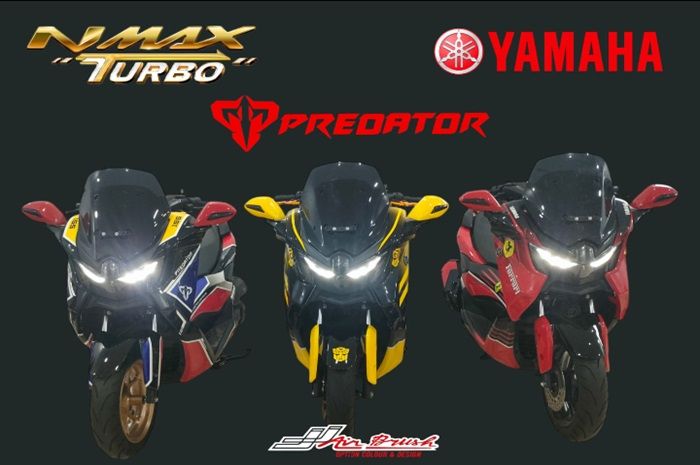 Bayar Rp 1 Jutaan Yamaha NMAX Turbo Predator Ferrari 2025 Tampilan ...