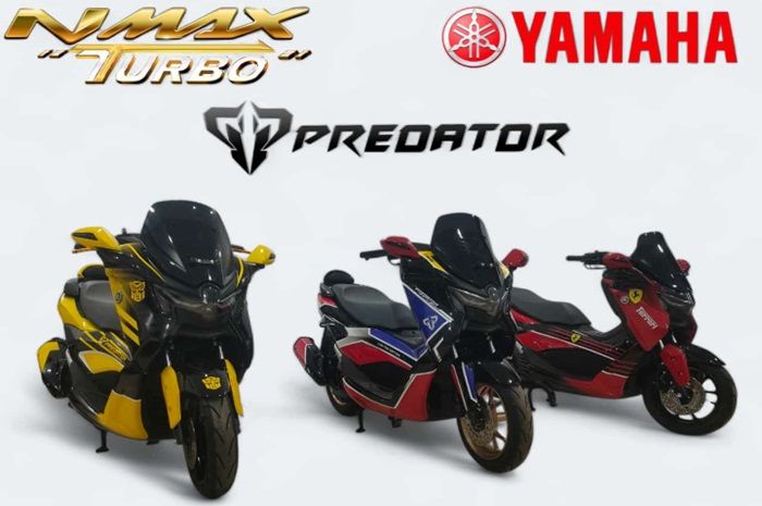 Bayar Rp 1 Jutaan Yamaha NMAX Turbo Predator Ferrari 2025 Tampilan ...