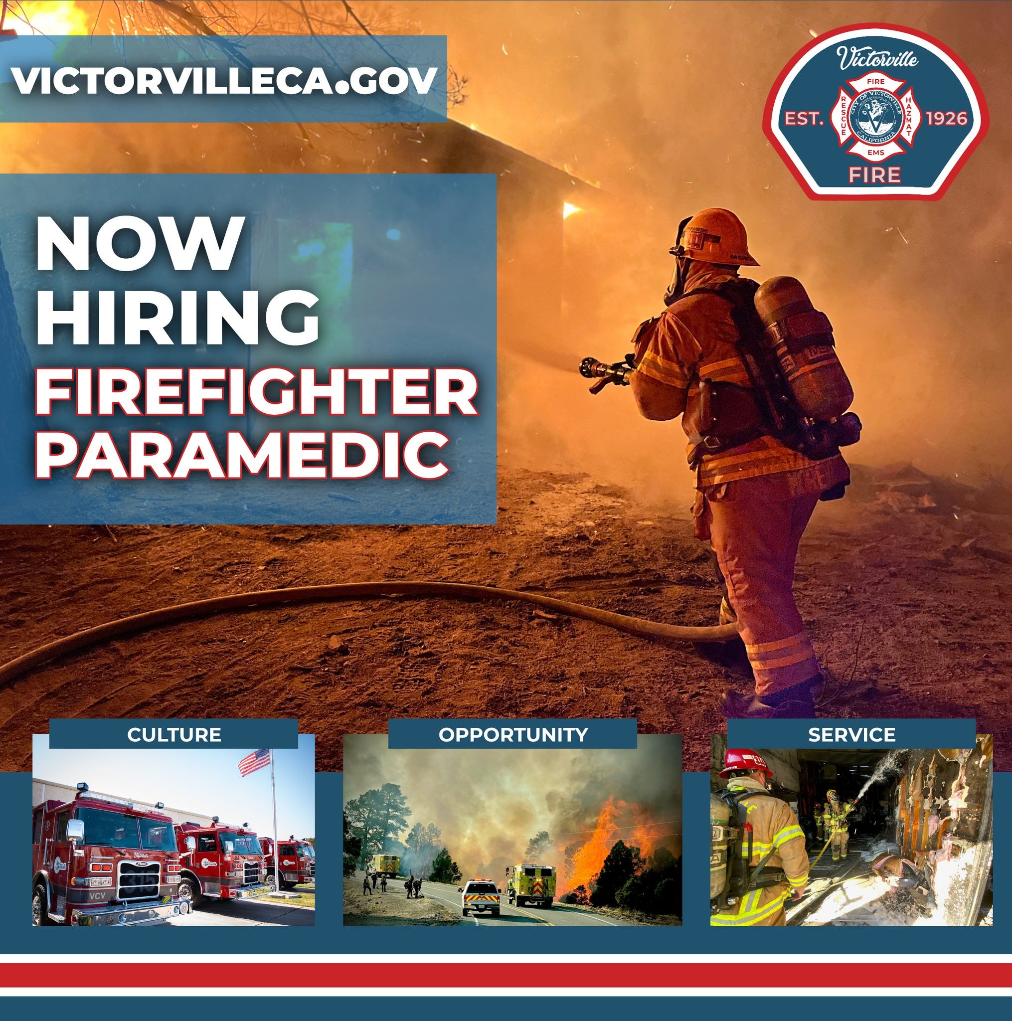 Hot new positions open at the Victorville Fire Department: Apply today