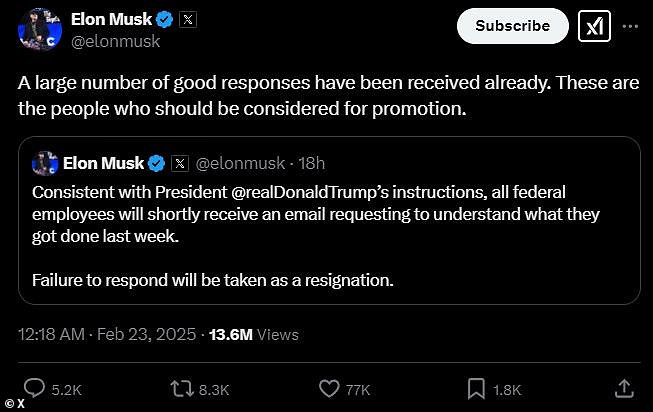 Elon Musk reveals the reason behind bombshell email to federal workers