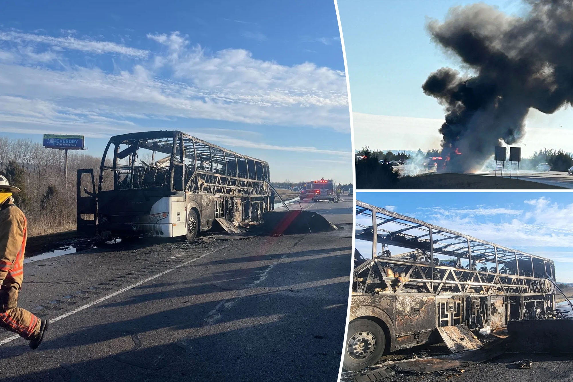 IU Indianapolis bus catches fire after game in scary scene