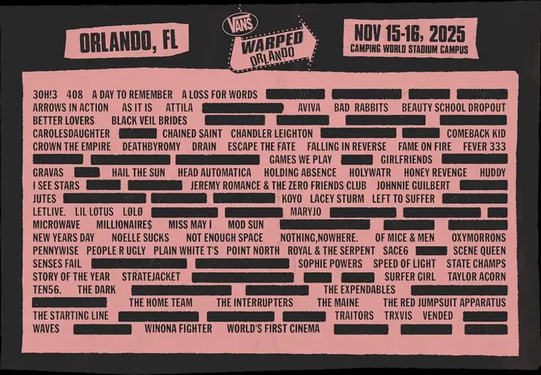 The 13 New Bands Added to Warped Tour 2025 Over the Weekend