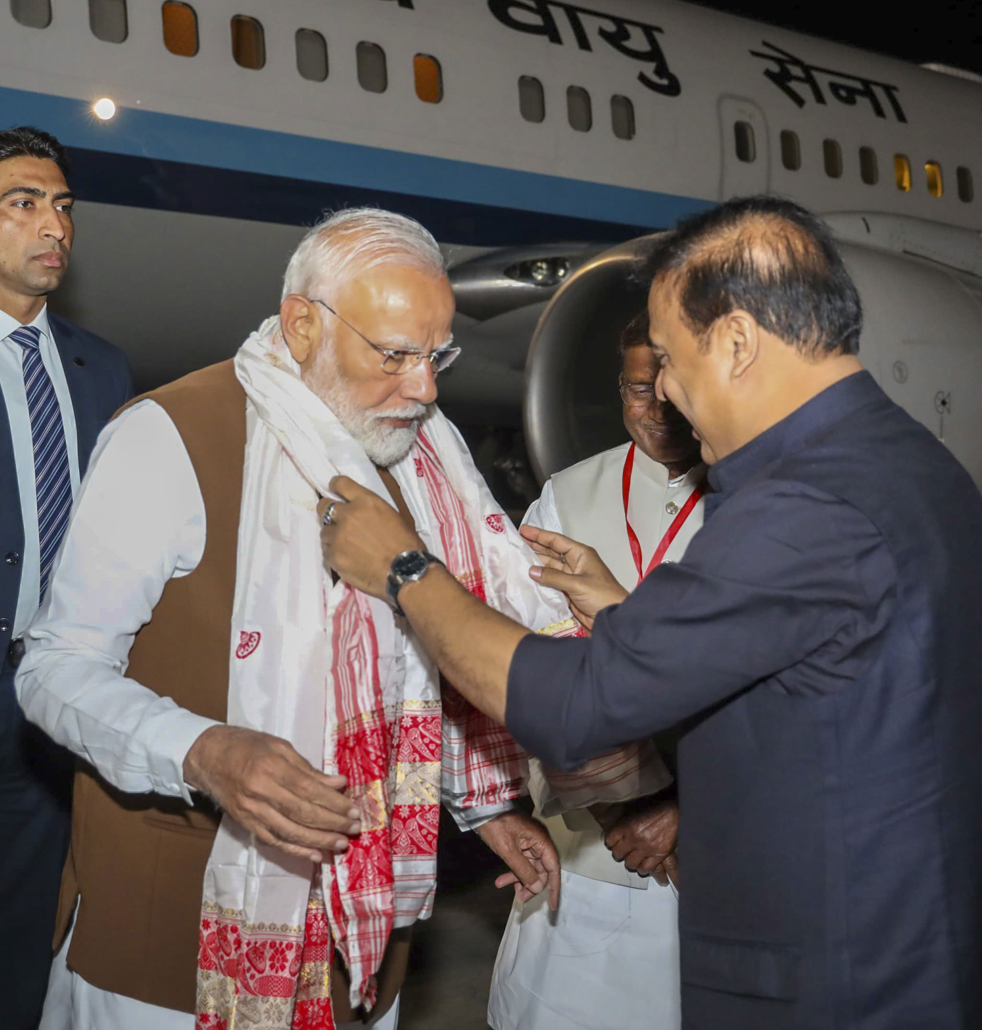 PM Modi witnesses mega tribal dance event in Assam, plays drum