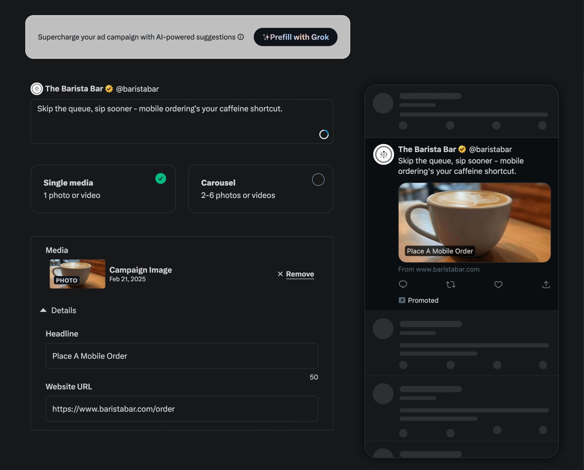 X launches AI-powered tools that create ads, analyze campaigns