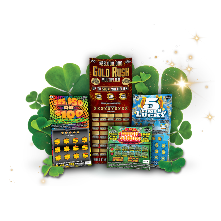 Within 48 hours, four new scratch-off games will be out for players