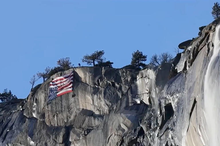 Group claims responsibility for hanging upside-down Stars and Stripes ...