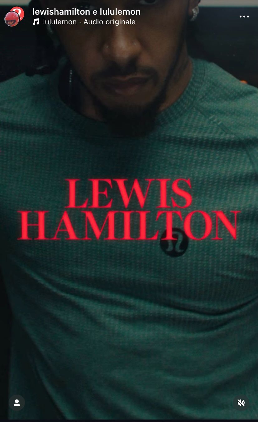 Lewis Hamilton è global ambassador di Lululemon