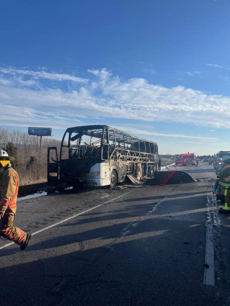 IU Indianapolis bus catches fire after game in scary scene
