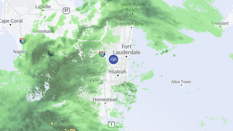 LIVE RADAR: Heavy rain moves across South Florida