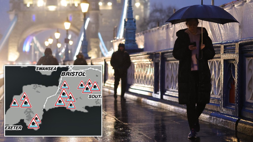 Parts of England on red alert after 4 inches of rain falls in a few hours