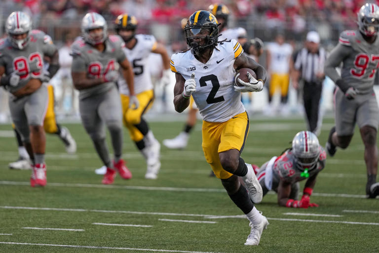NFL Draft: Iowa RB Kaleb Johnson ascending ESPN's 2025 NFL draft board ...