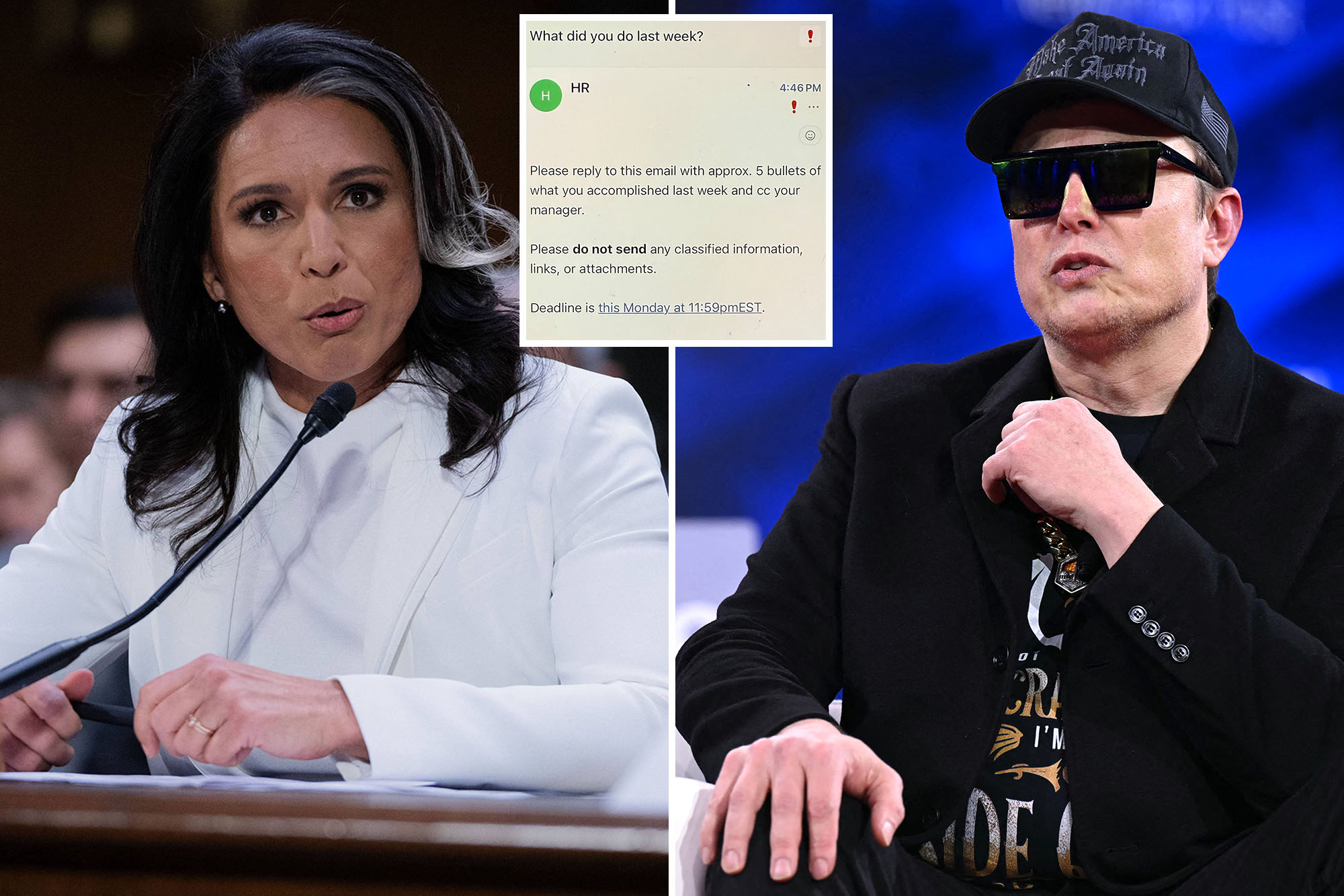 Elon Musk explains his ‘what did you do last week’ email to federal workers — as Tulsi Gabbard ...