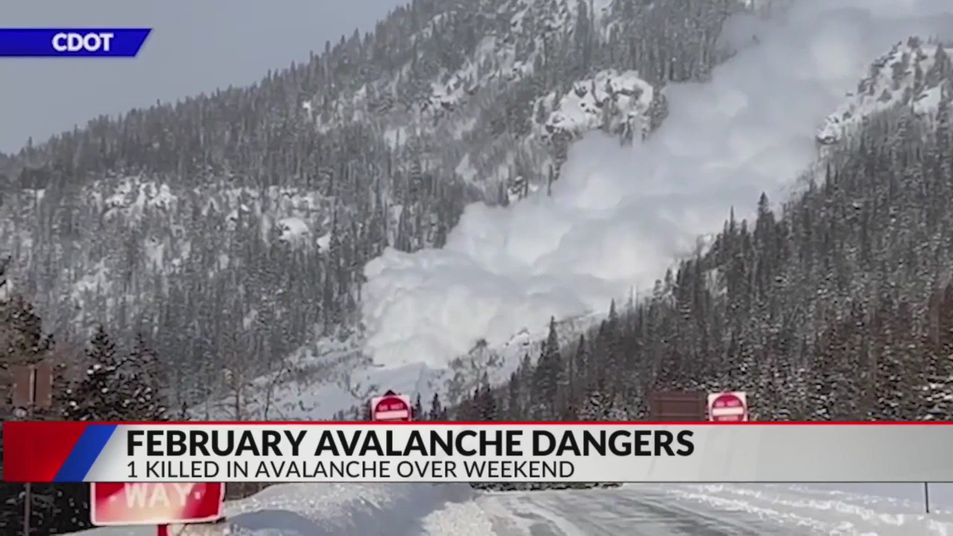 Avalanche danger high as 1 person killed over weekend