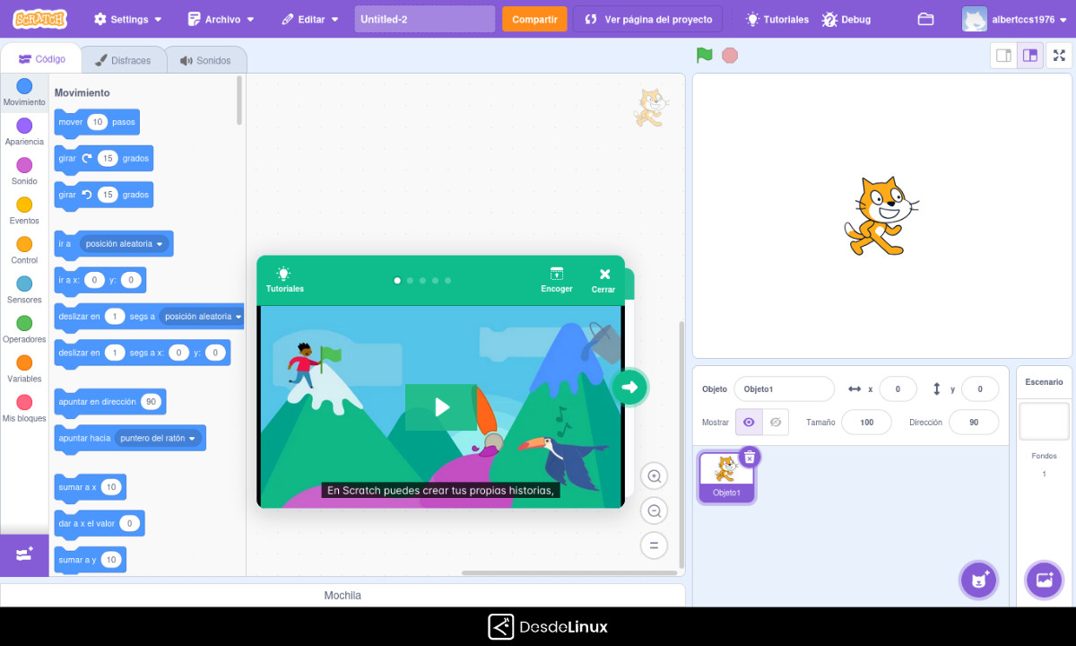 ¿Cómo instalar el entorno de programación visual Scratch 3.0 en Linux?