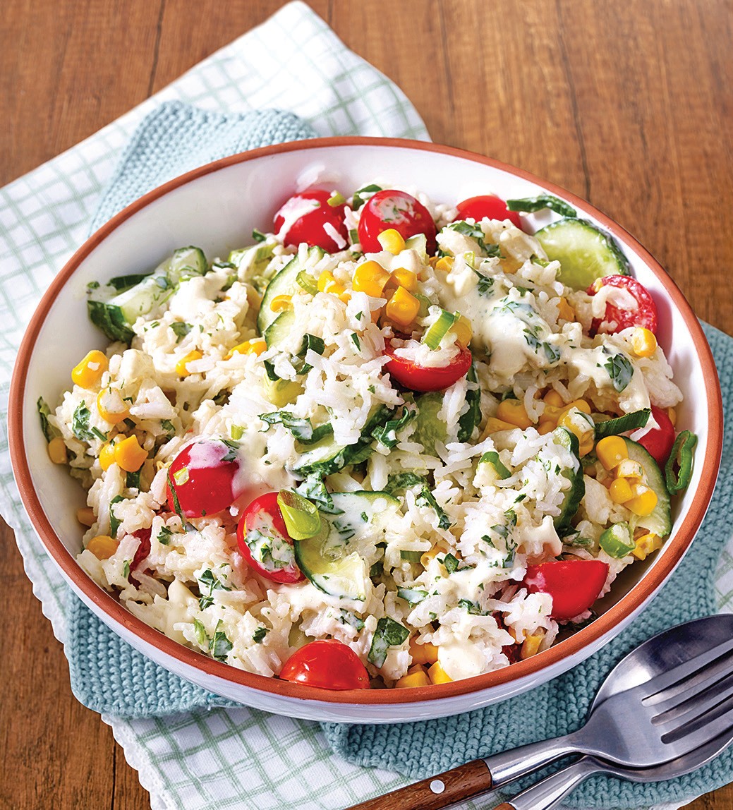 Dreamy & Creamy Cucumber Rice Salad Recipe