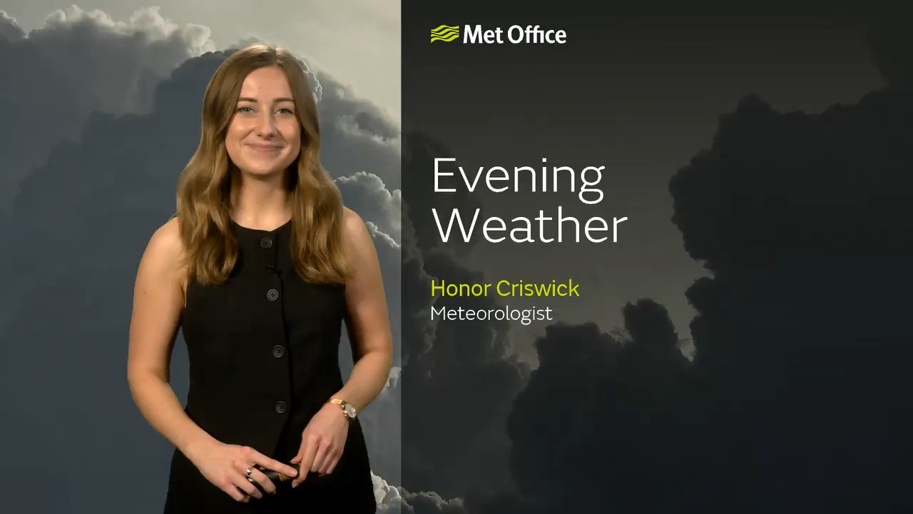 Met Office Monday Evening Weather Forecast 24/02/2025