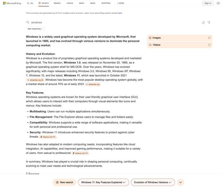 Microsoft Bing testing Copilot Search