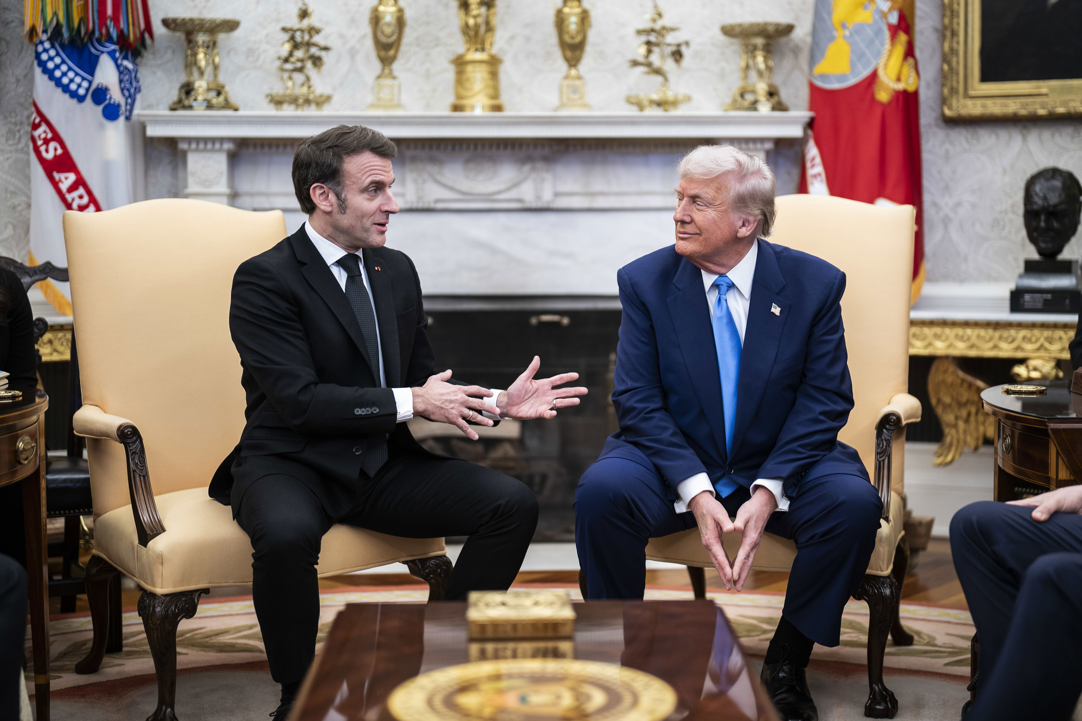 Live updates: Macron visits Washington as Europeans look to firm up ties
