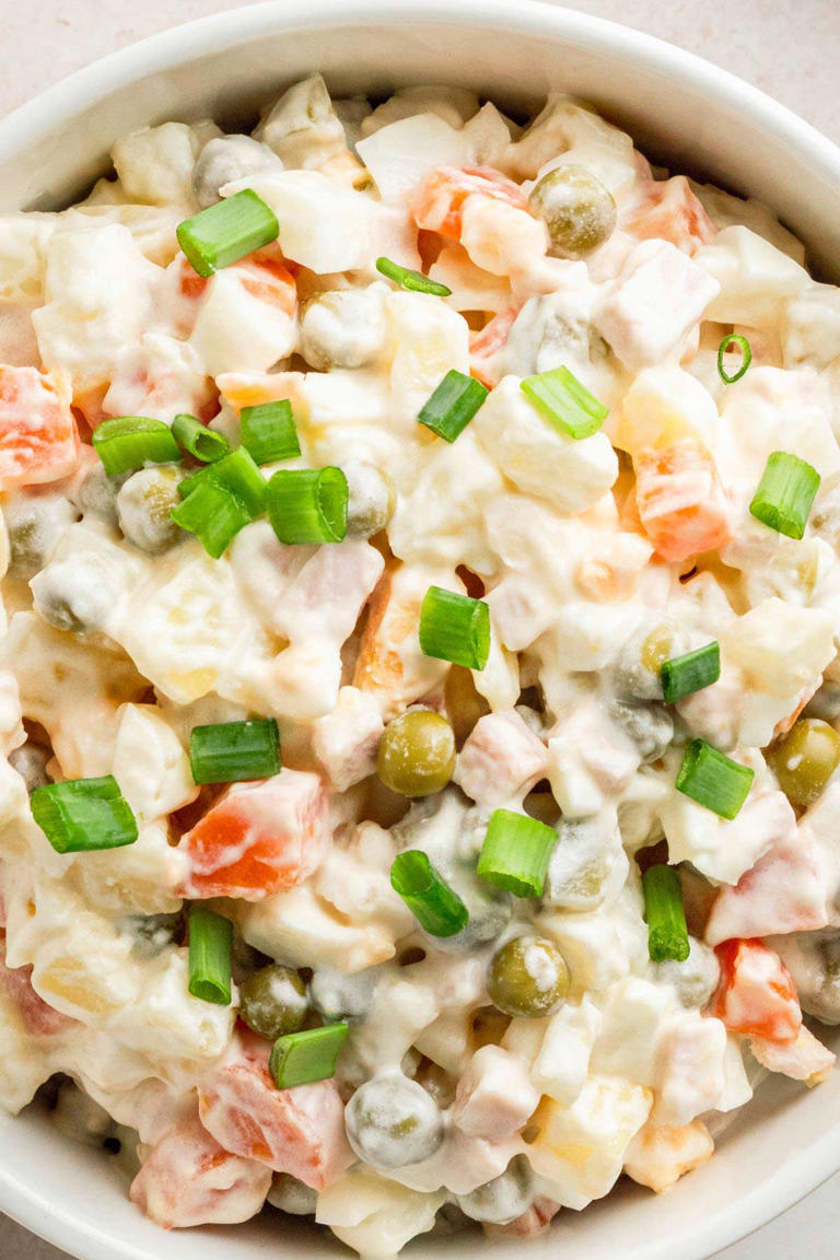 My Mom's Olivier Salad (Russian Potato Salad)