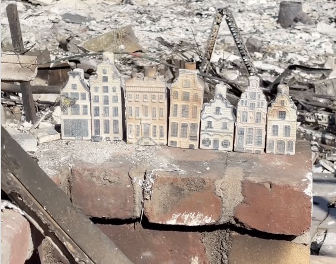 After Woman's Delft Blue Houses Were Destroyed in Eaton Fire, Strangers ...