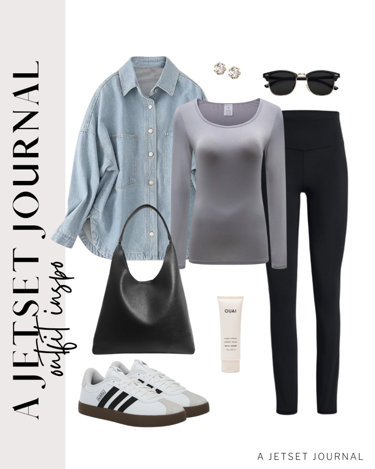How to style your simple denim shacket