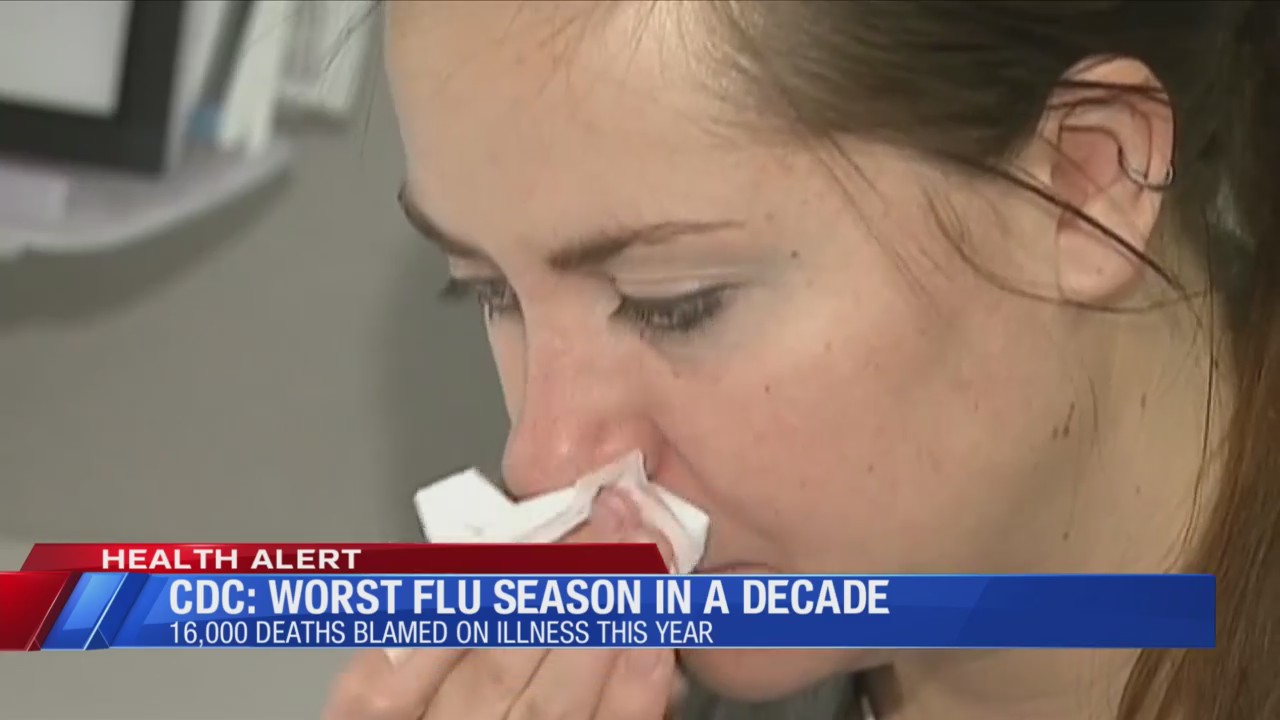 CDC: Worst flu season in a decade, 16K deaths blamed on illness