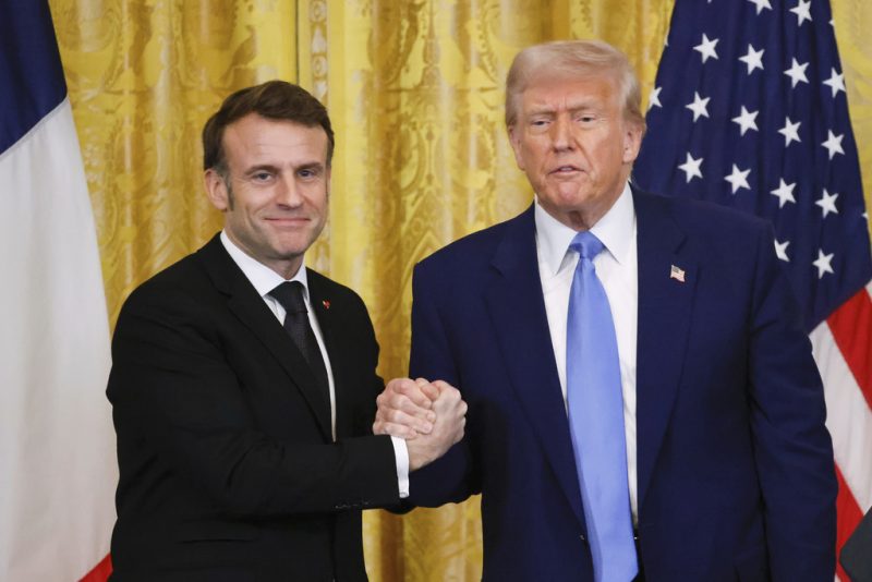 President Trump and French President Macron meet to discuss war in Ukraine