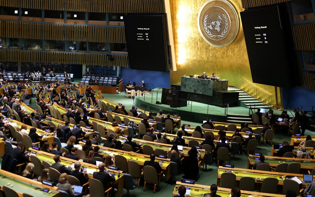 Israel says vote against UN resolution backing Ukraine aimed at ...