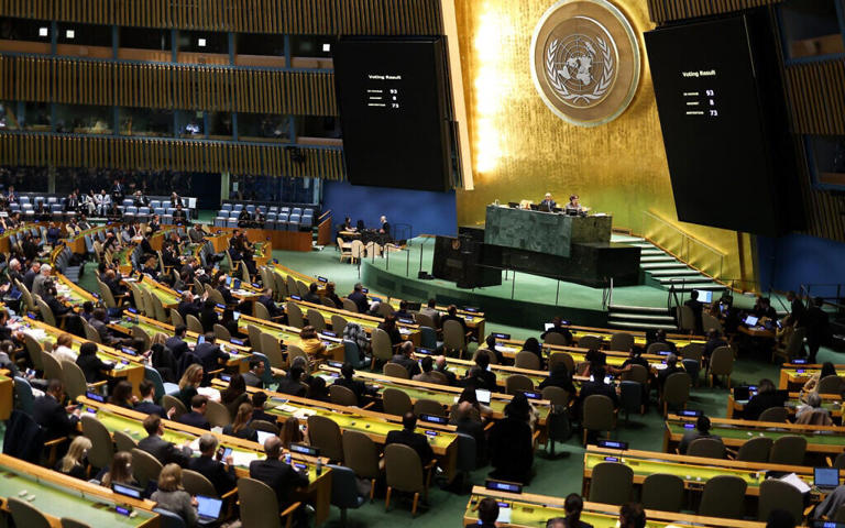Joining US, Israel votes against UN motion condemning Russian invasion ...