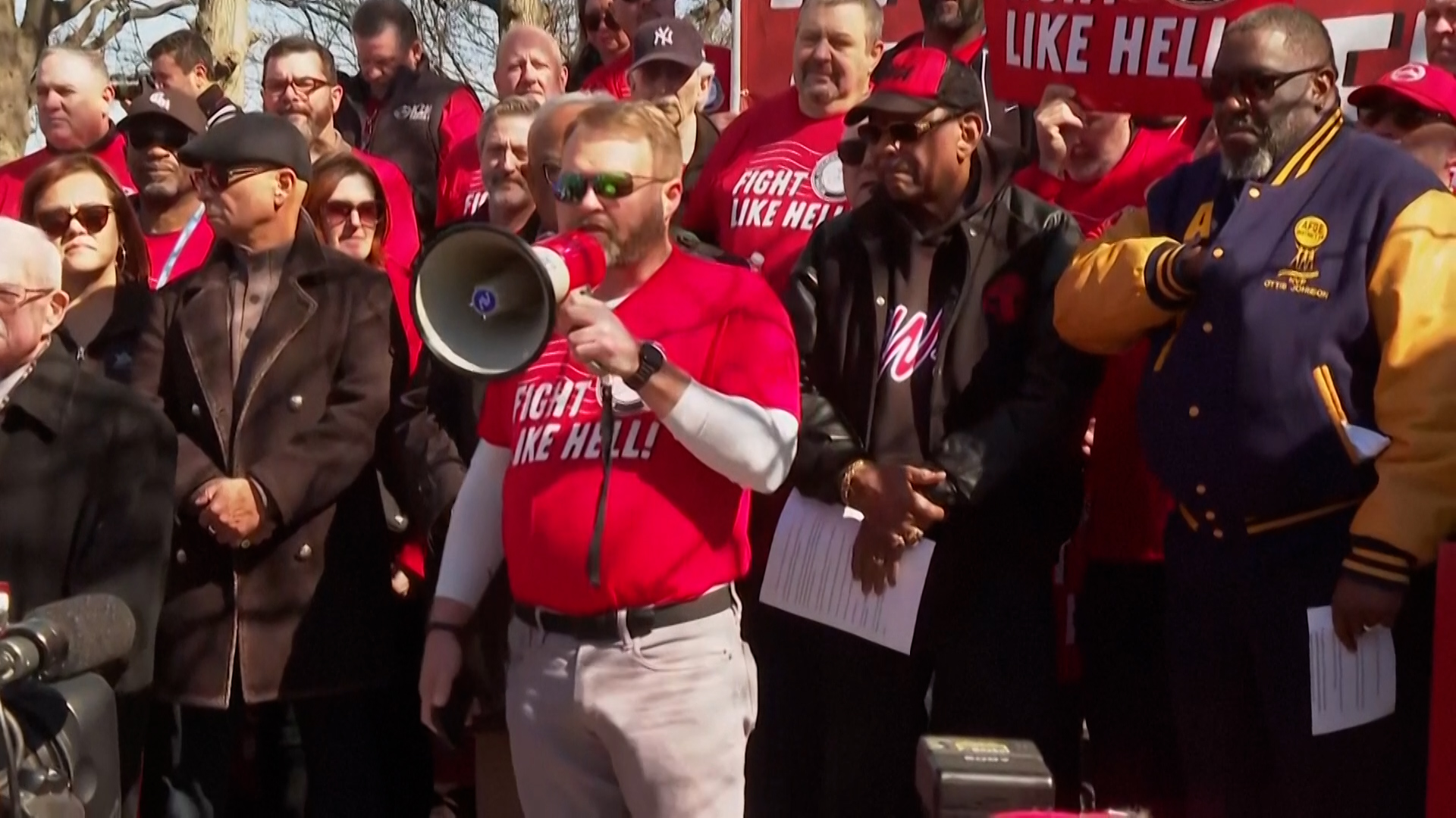 Postal Workers Protest Against Trump’s Takeover Plan