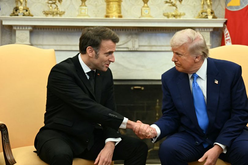 Donald Trump's handshake with Macron proves subtle tactic in peace ...