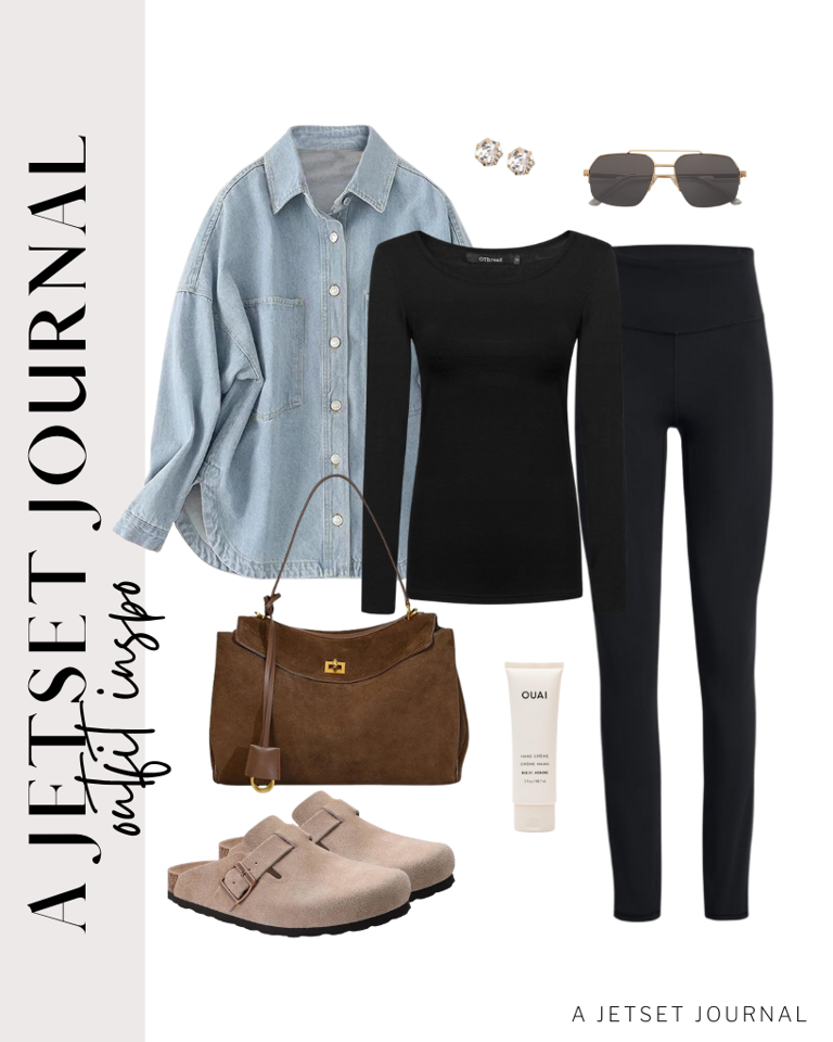 How to style your simple denim shacket