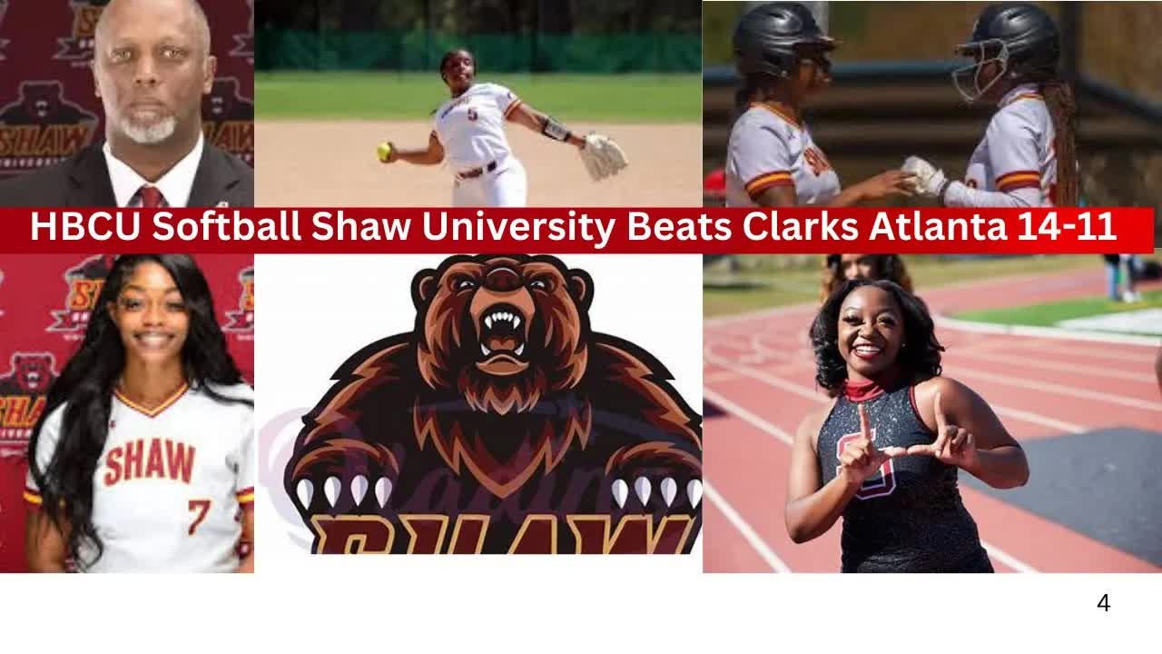 USA Softball: HBCU Shaw University Opening Day-Beats 3rd Ranked Clark ...
