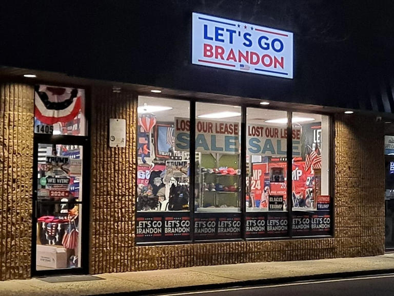 Let's Go Brandon Store Closing Storefront In Toms River