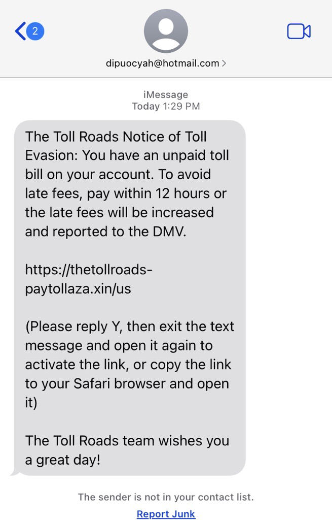 Drivers Hit With 'The Toll Roads' Scam Text—What to Watch Out For