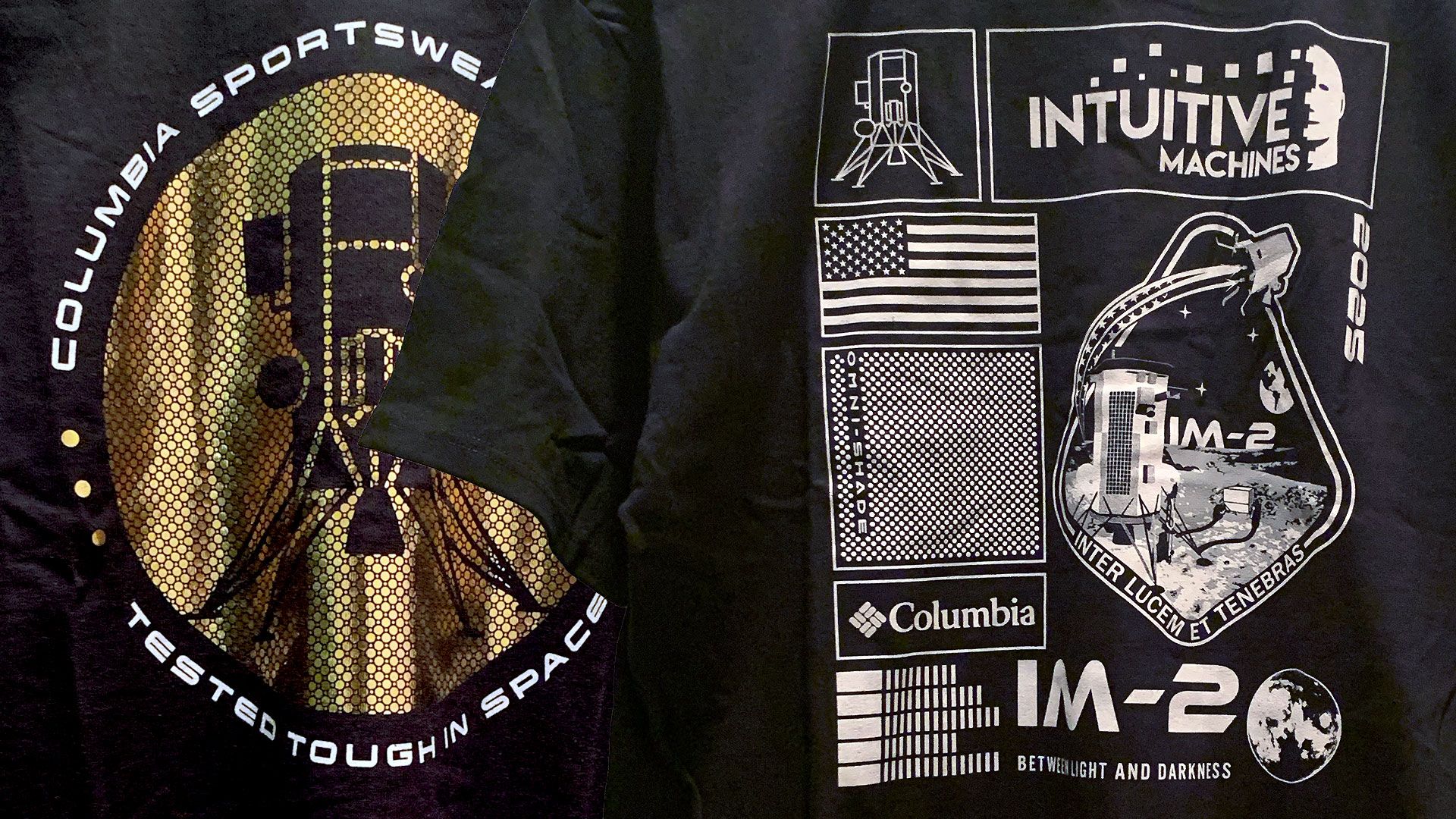 Limited edition Athena moon lander merch on sale at Columbia Sportswear ...