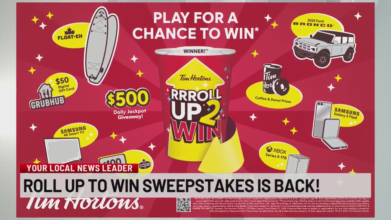 Tim Hortons roll up the rim cups back after hiatus